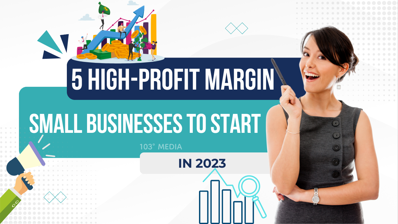 5 High-Profit Margin 2023 Startups - 103 Degrees