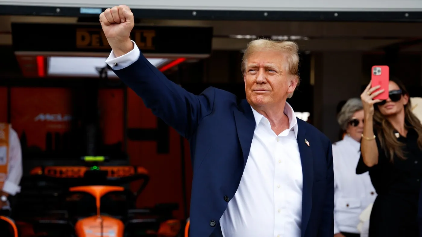 Trump Attends F1 Miami Grand Prix - 103 Degrees